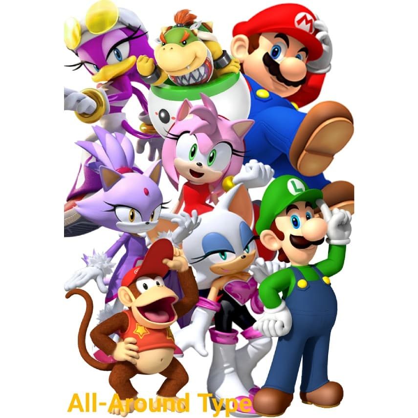 Mario And Sonic All Characters
