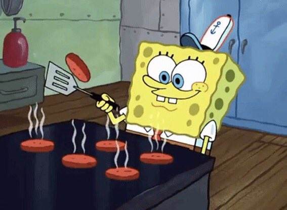 Spongebob Working At The Krusty Krab