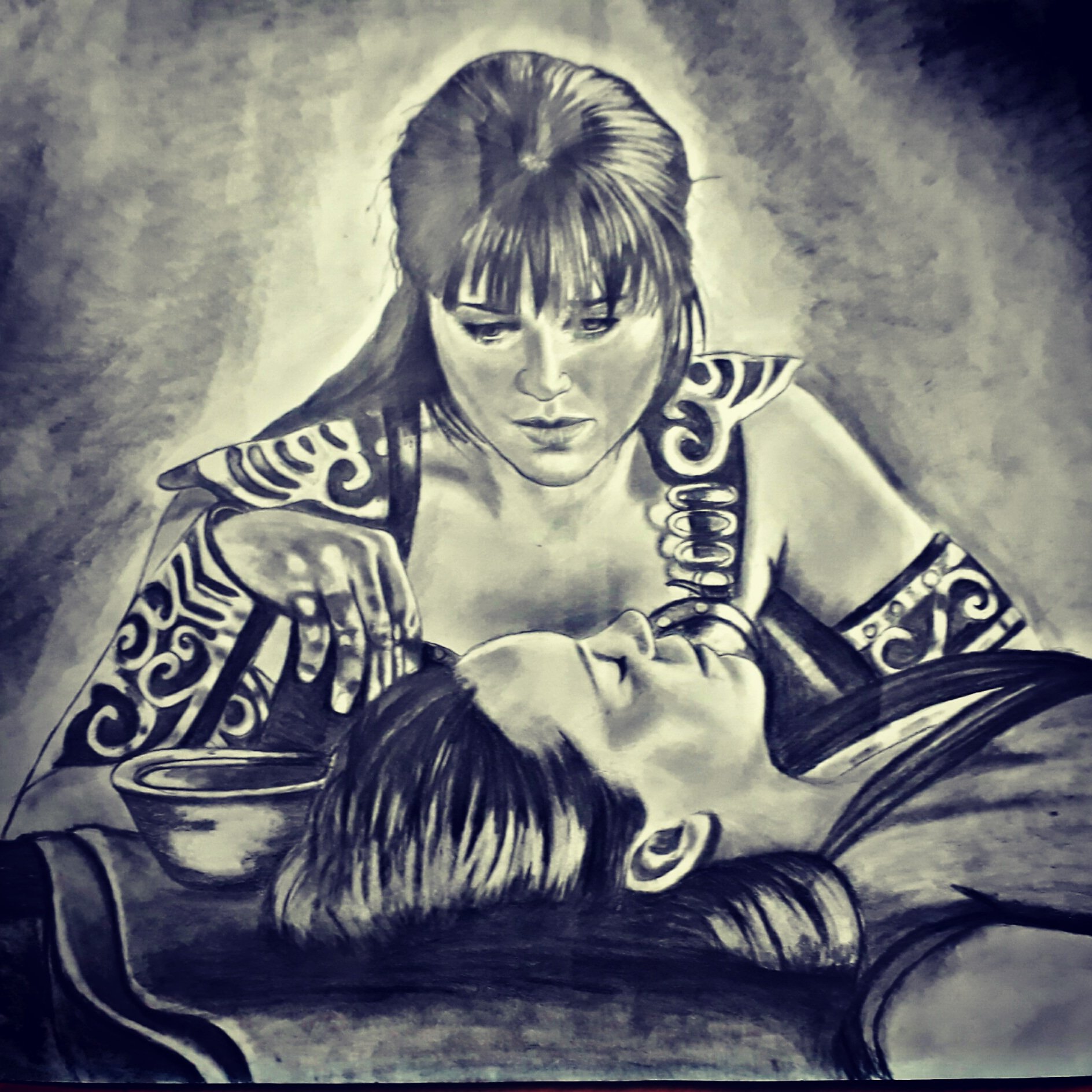 Hayriye Makas Uygun 💙 On Twitter One Of The My Newest Xena Gabrielle Drawing Xena