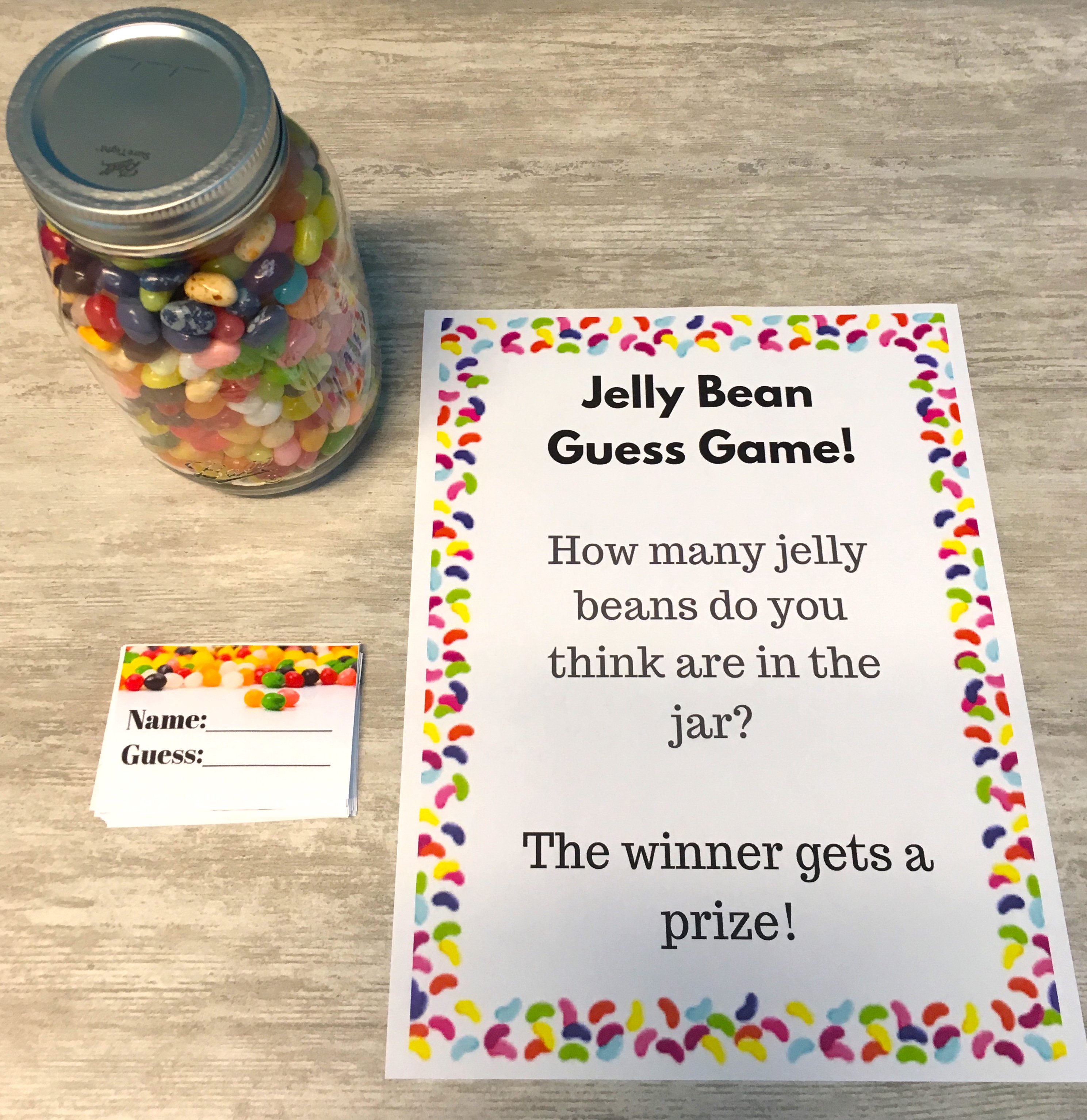 Jelly Beans In A Jar Contest
