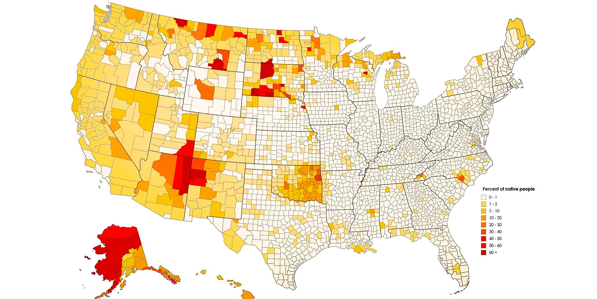 Native American Population Map