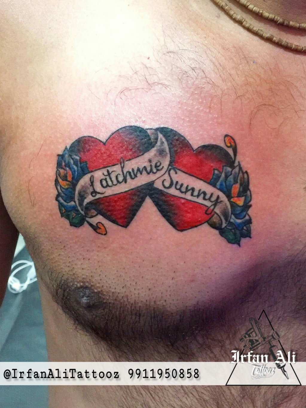 Heart Tattoo With Kids Names