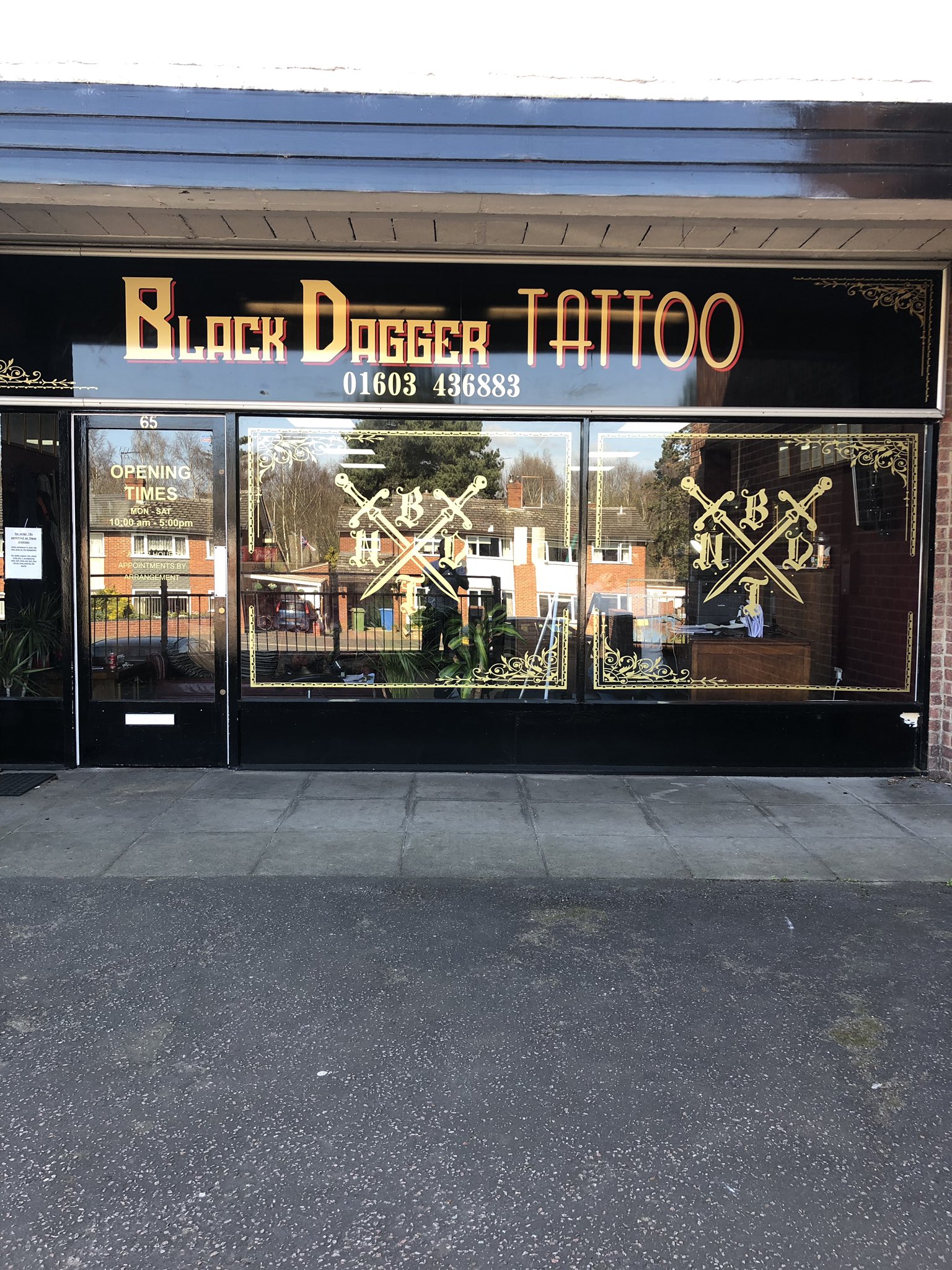 Black Dagger Tattoo