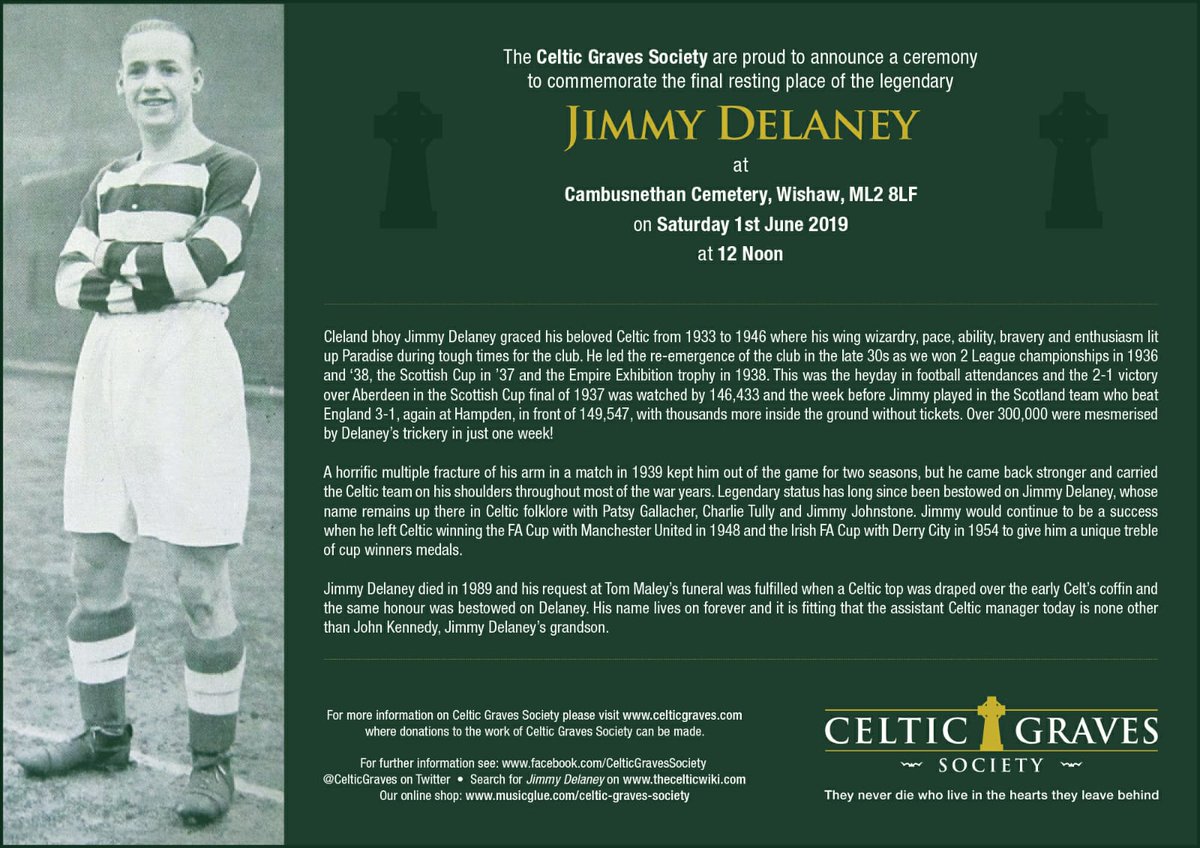 Join us this Saturday to celebrate the life of Celtic legend Jimmy ...