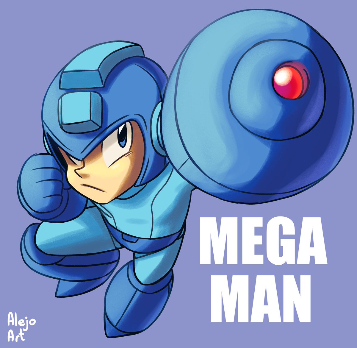 「The Blue Bomber #Megaman #Capcom 」|Alejo Artのイラスト