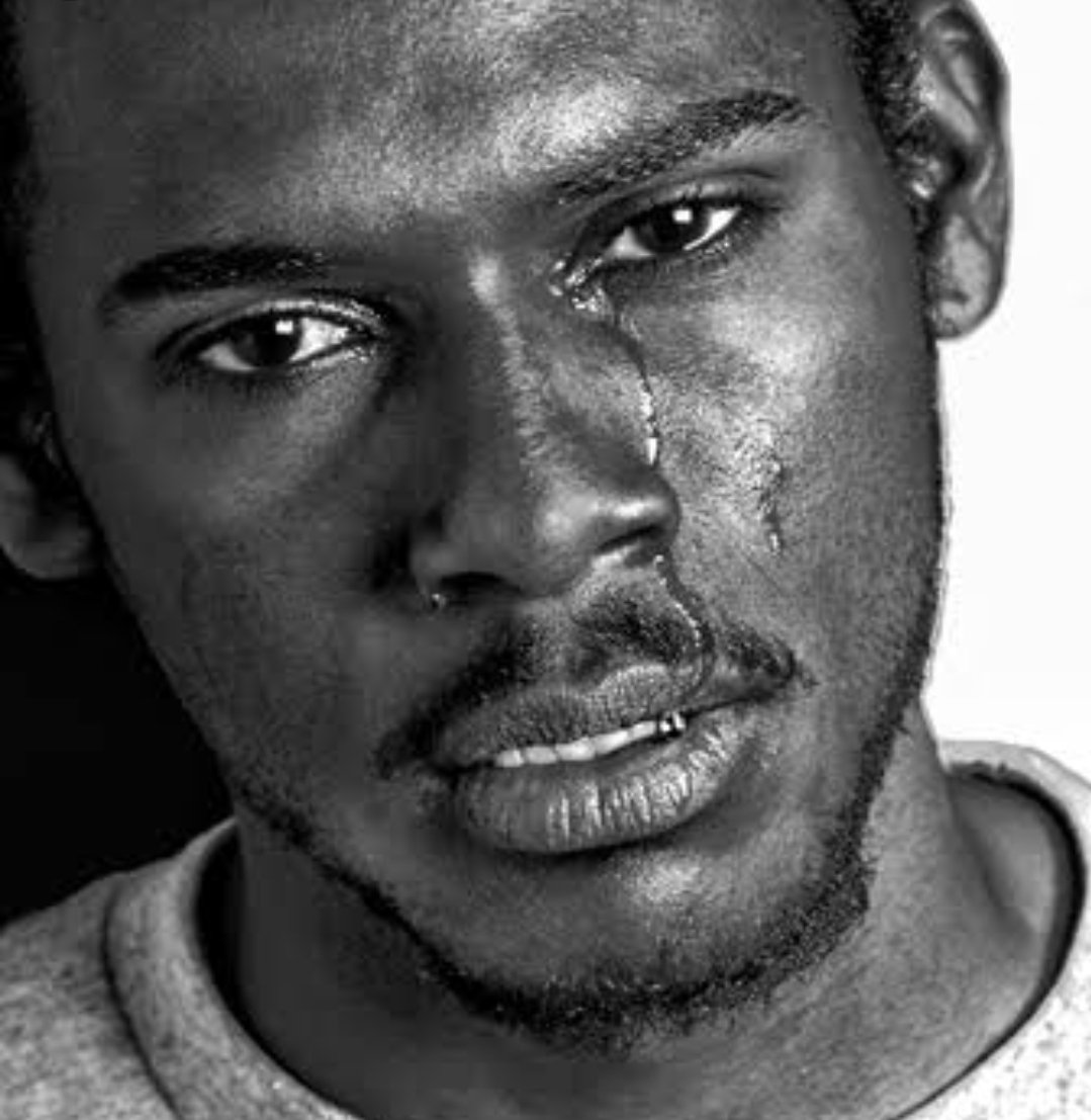 African Man Crying