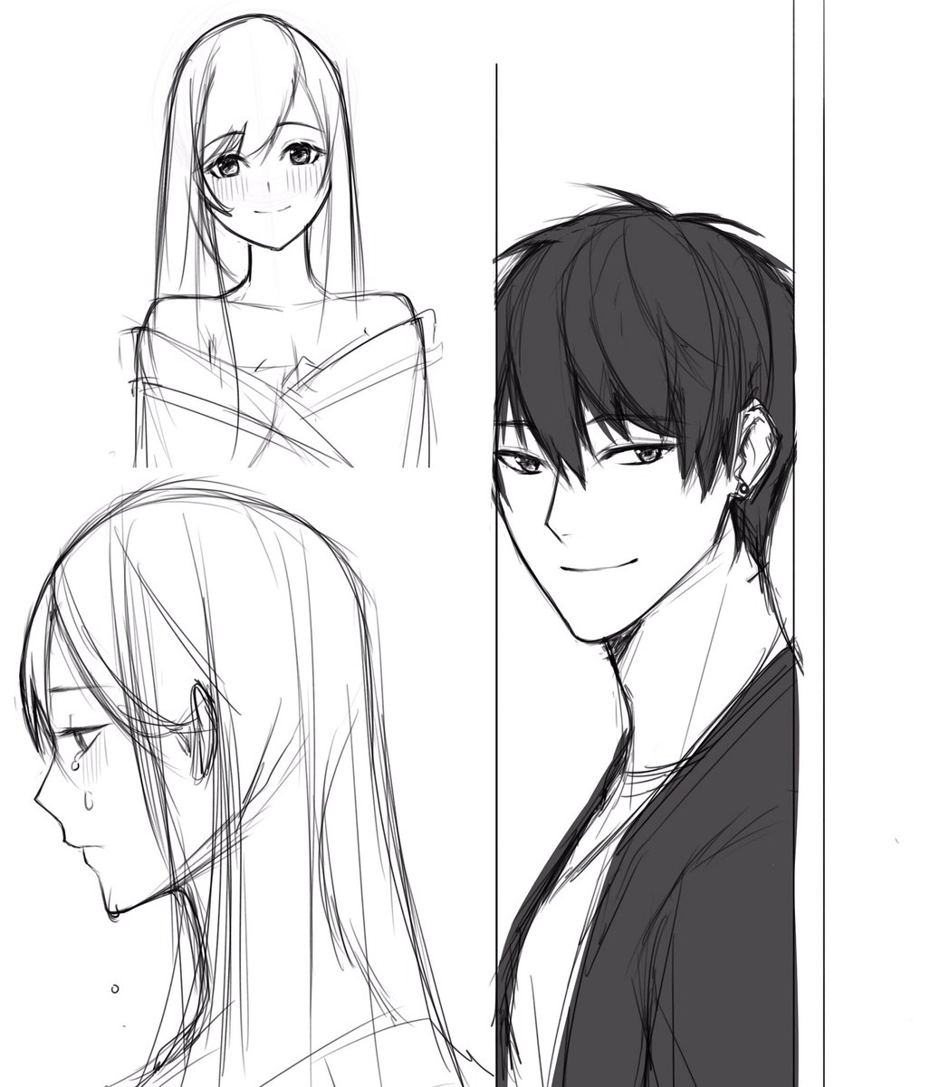 「Clean sketch my OTP HanJumin x RedMC~ #mysticmessenger #Han」hiatusの漫画