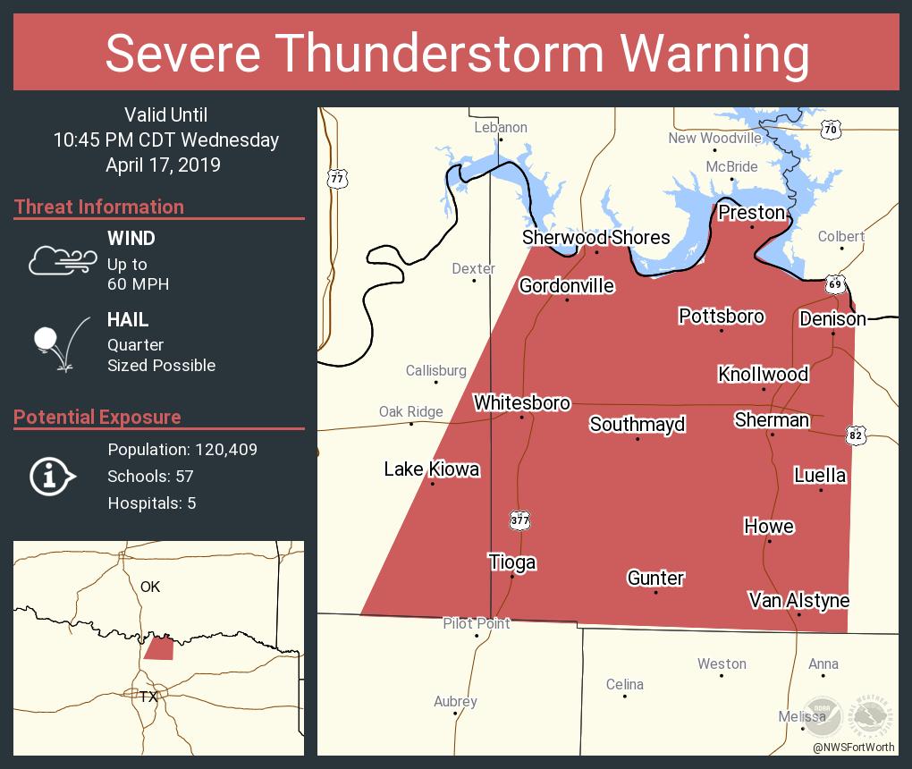Nws Fort Worth On Twitter Severe Thunderstorm Warning Including