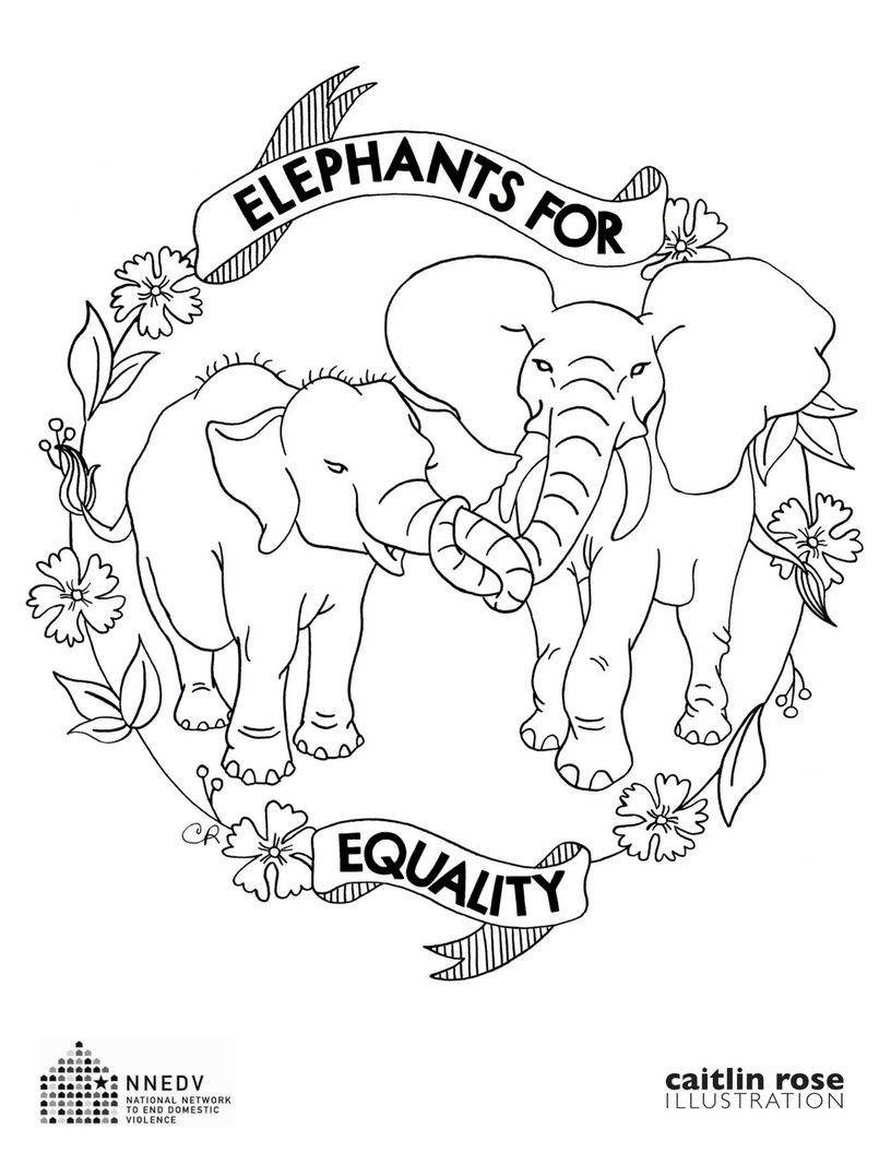 Domestic Violence Coloring Pages