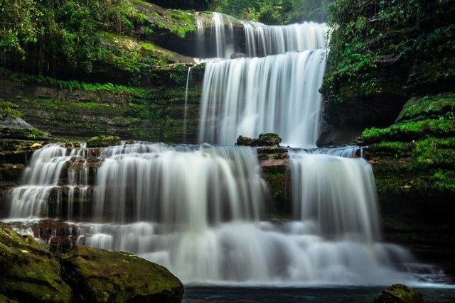 Wei Sawdong Falls - 3 Step Beautiful Waterfalls in Sohra Meghalaya ...