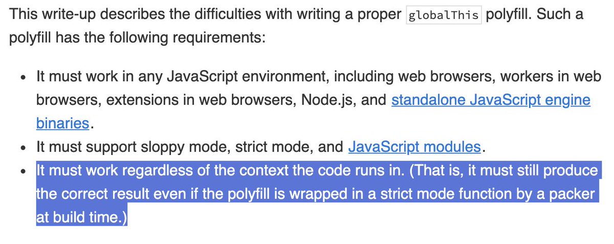 Mathias Bynens on Twitter: "🔥 `globalThis` makes it easy to access the global `this` value in ...
