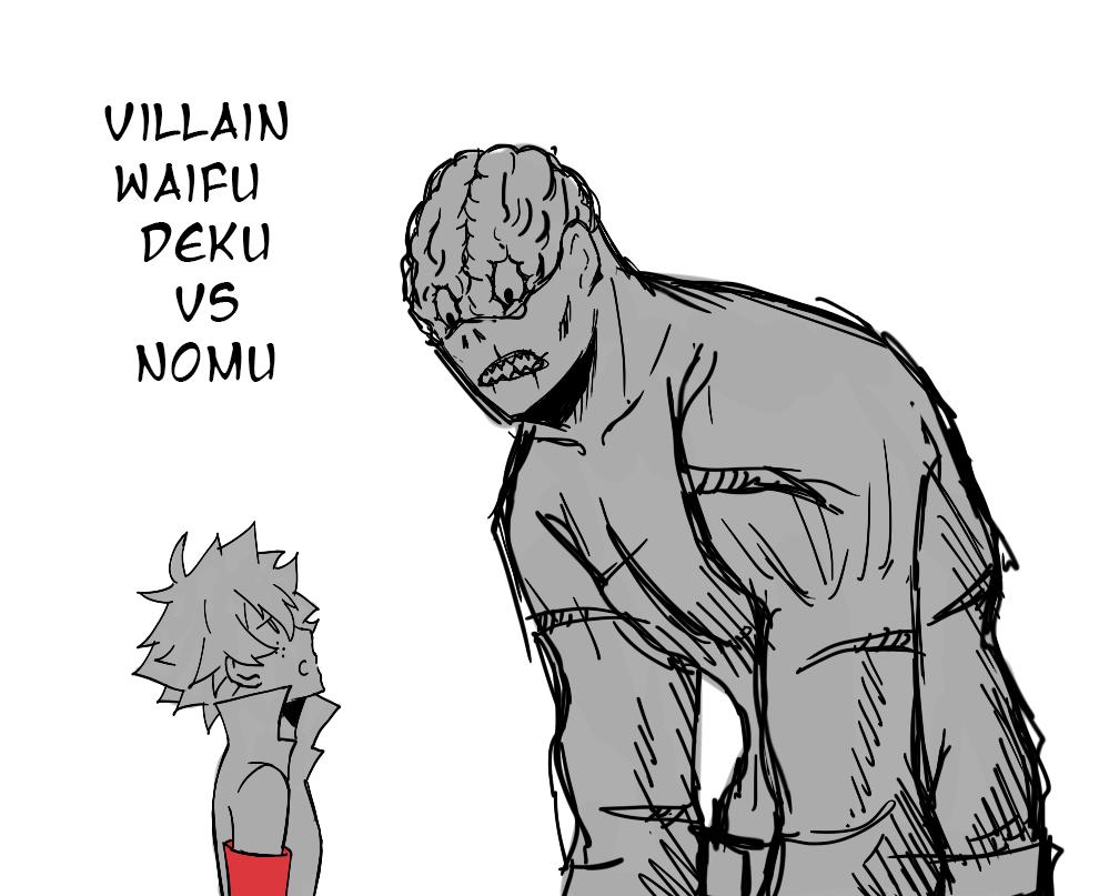 kimidoodlez on Twitter: "Villain Waifu deku vs Nomu ( д )… "