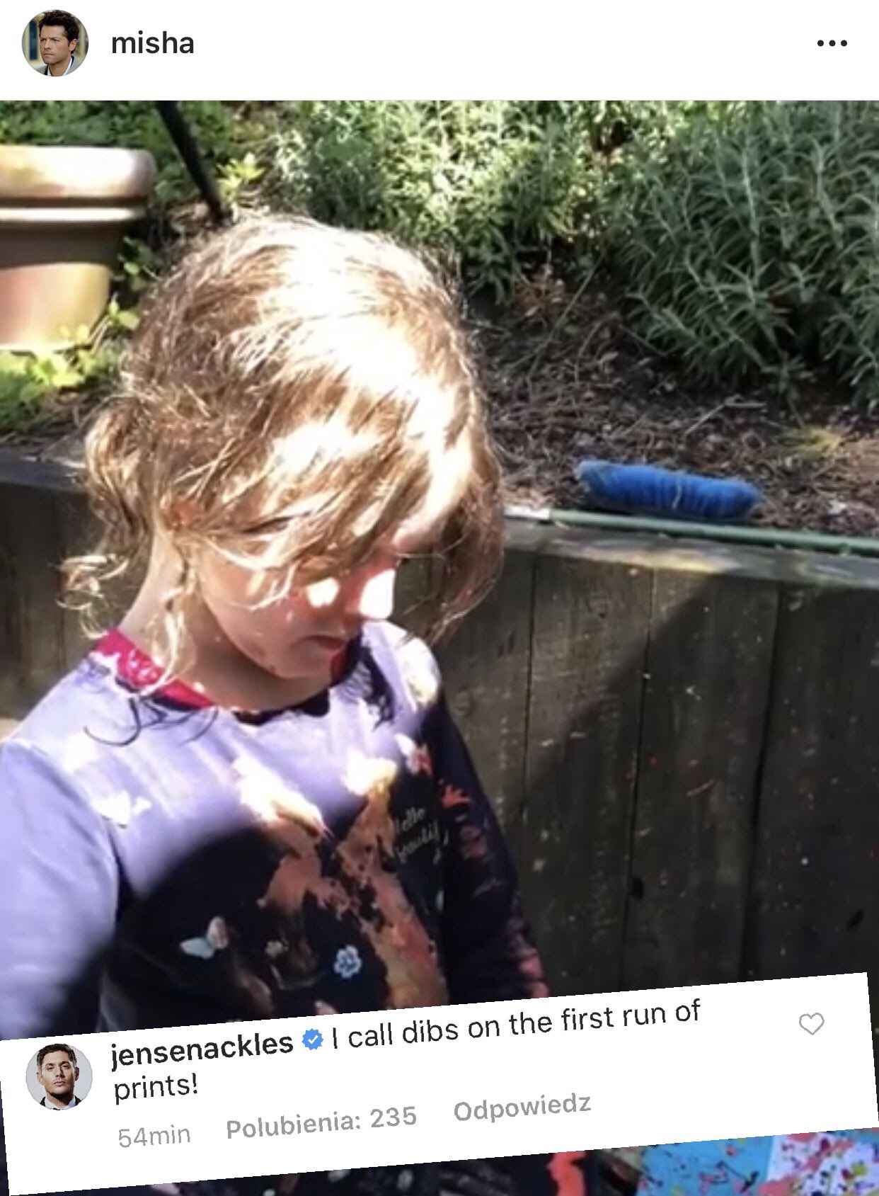 Misha Collins Kids
