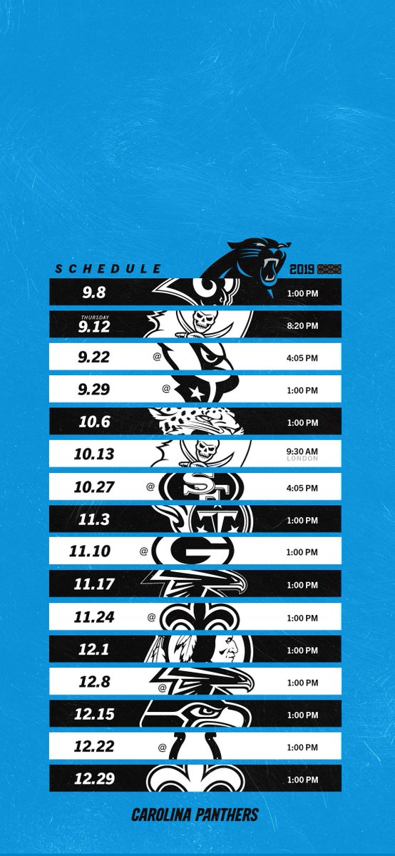 New Carolina Panthers Schedule Wallpaper