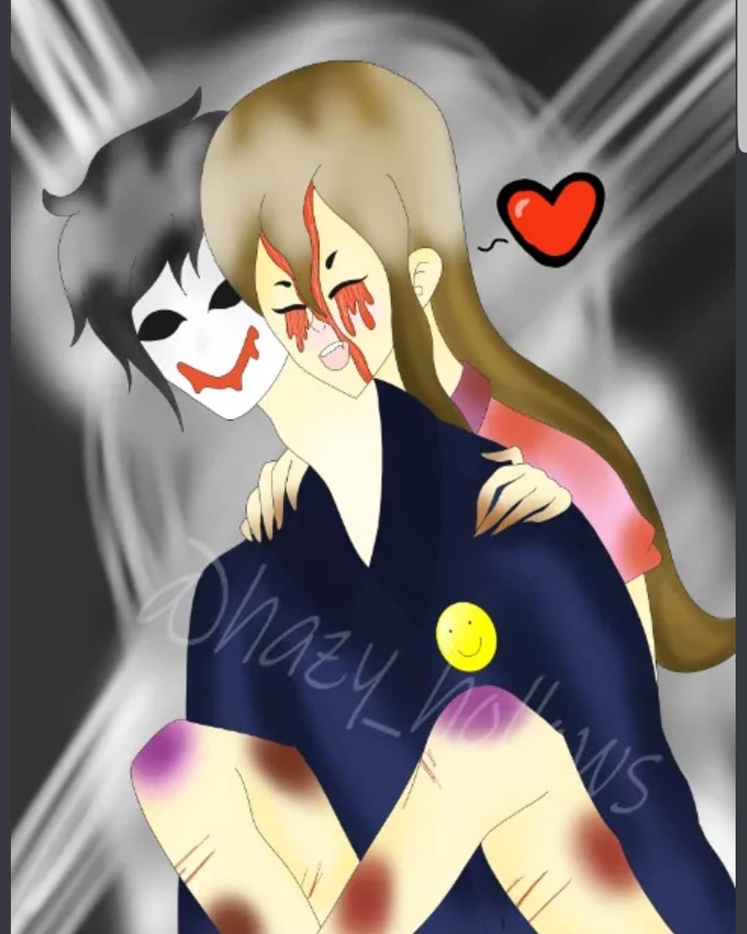Jeff The Killer And Sally Kissing