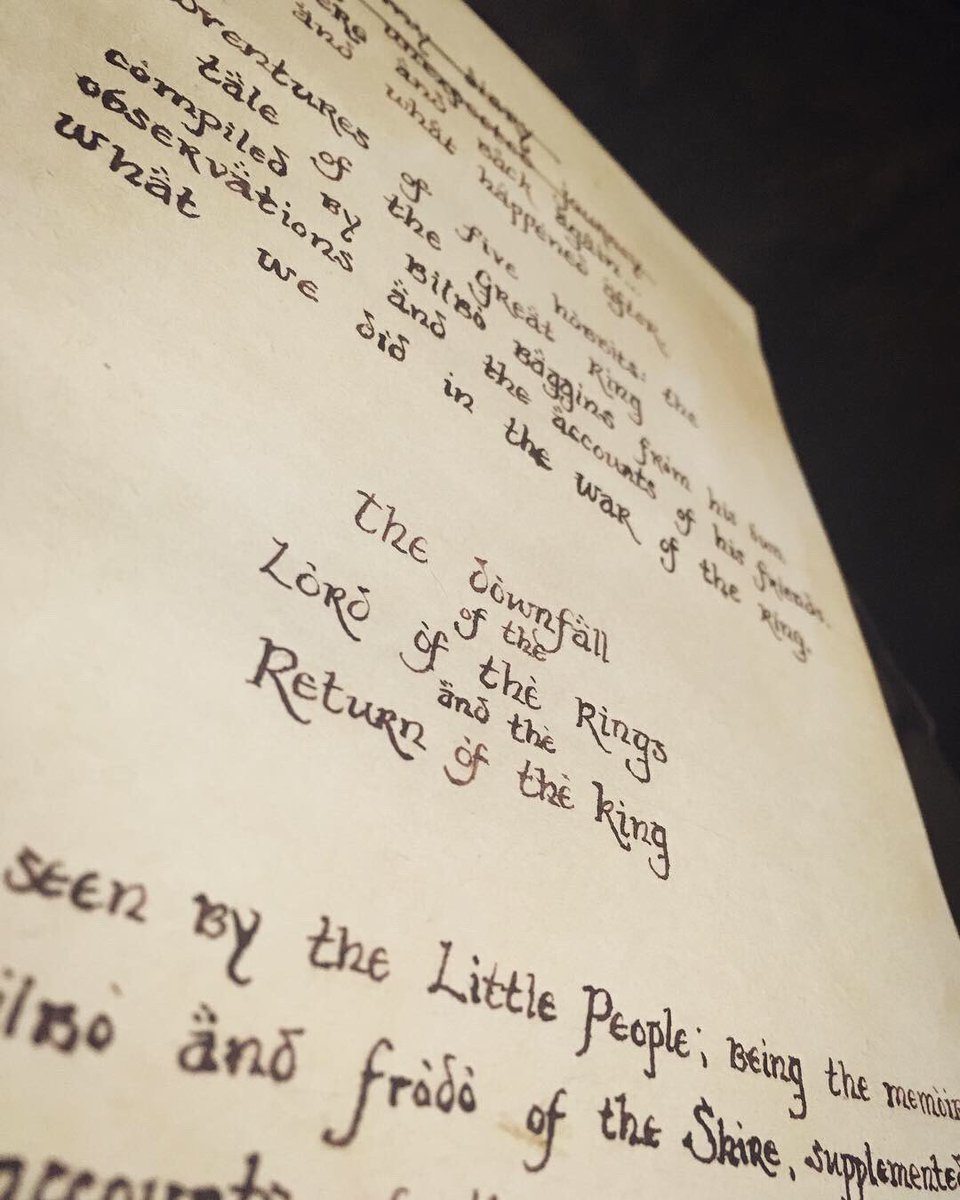 Bilbo Baggins Handwriting