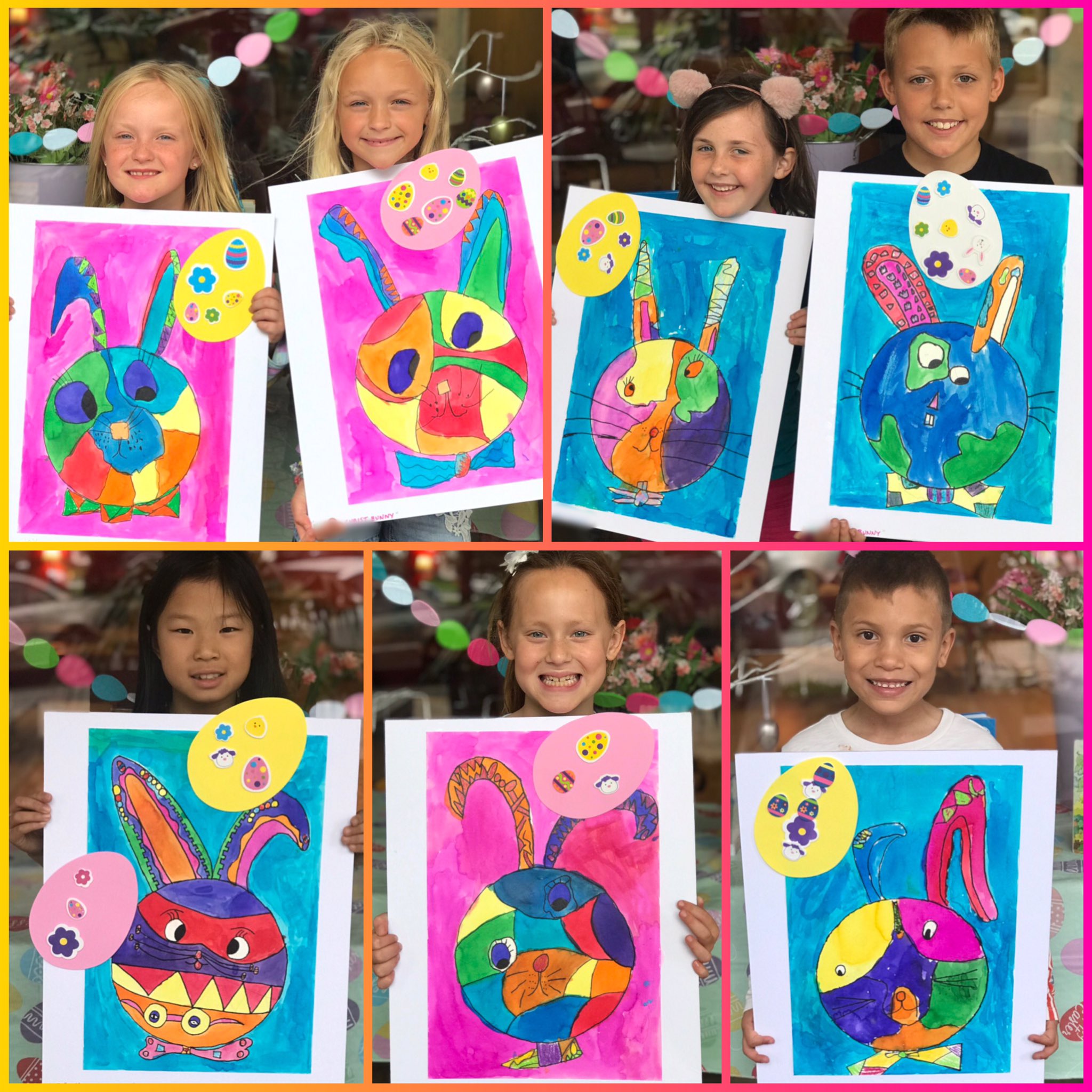 Kids Need More Art on Twitter: "🐰 So much fun creating Cubist Bunnies ...