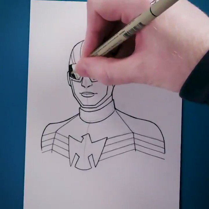 Marvel Flash Drawing