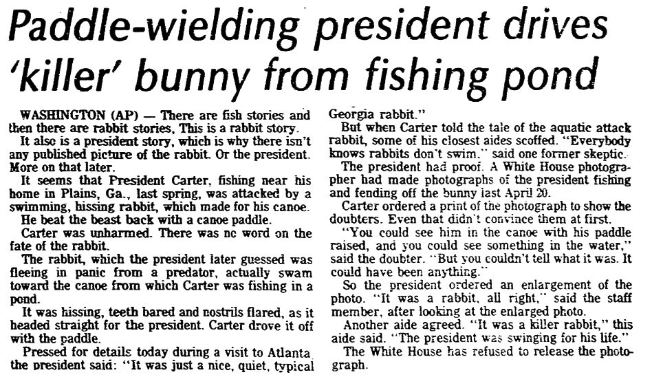 Killer Rabbit Jimmy Carter