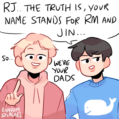 「the real reason behind rj's name #btsfanart #BTS #RJ #JIN #」claire⁷//の漫画