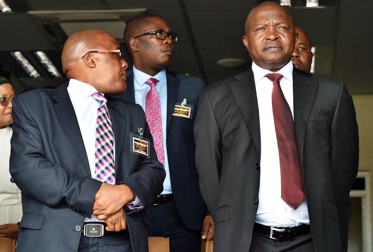 Deputy President David Mabuza joining congregants of the St. Engenas ...