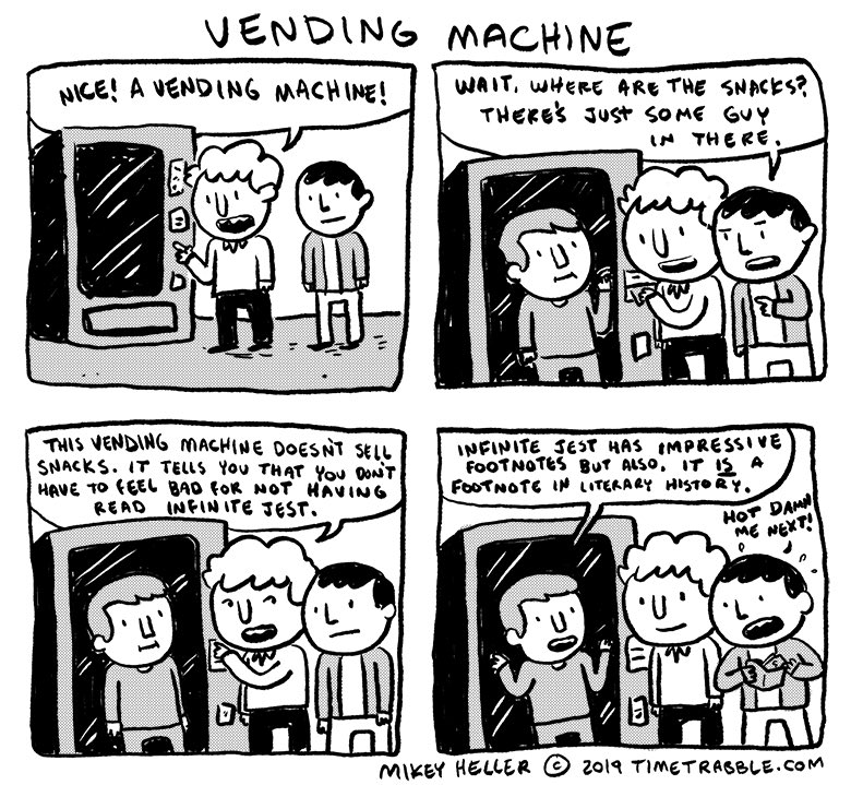 「i drew a comic about a vending machine 」Mikey Hellerの漫画