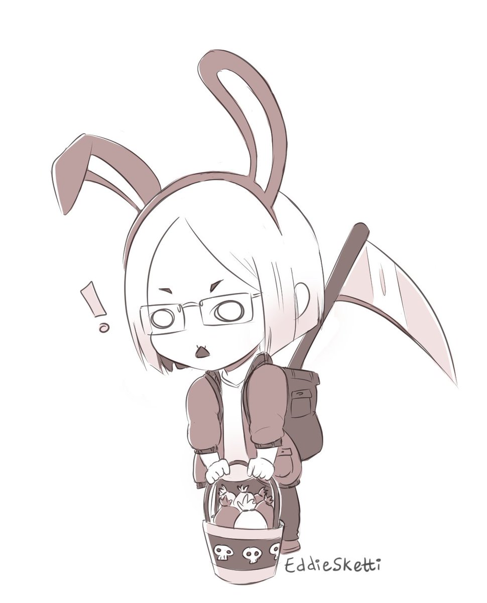 「Easter Reaper out hunting souls ?? #grim」|Eddie🦇 🔜SakuraCon 2407のイラスト