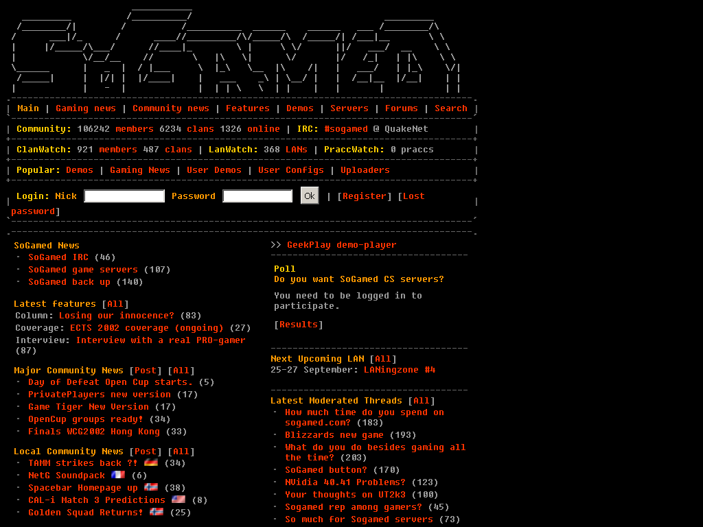 SoGamed, the pinnacle gaming website of the early 2000's : r/gaming