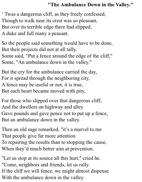 Fence Or Ambulance Poem