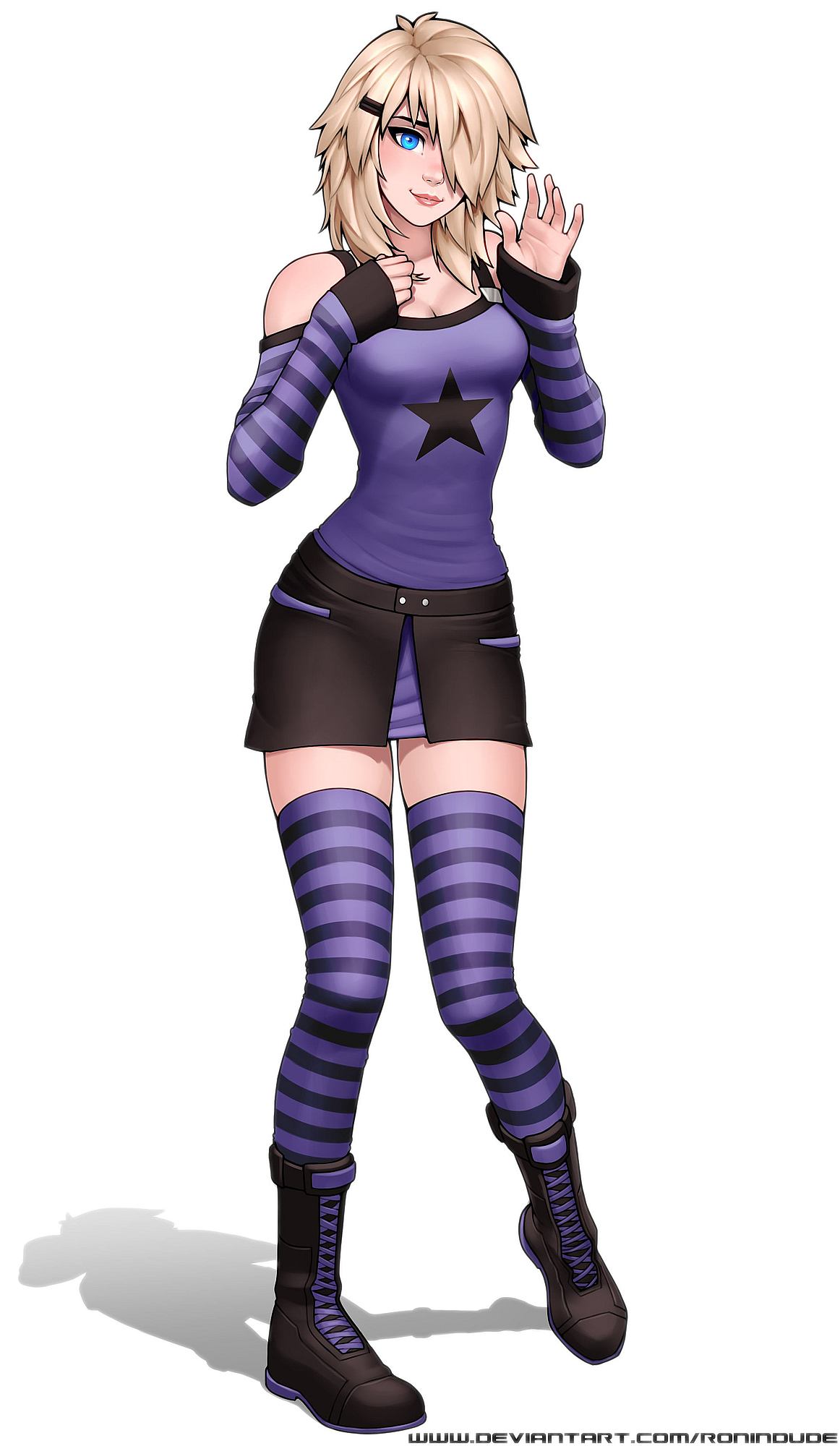 How To Draw Anime Girl Combat Boots