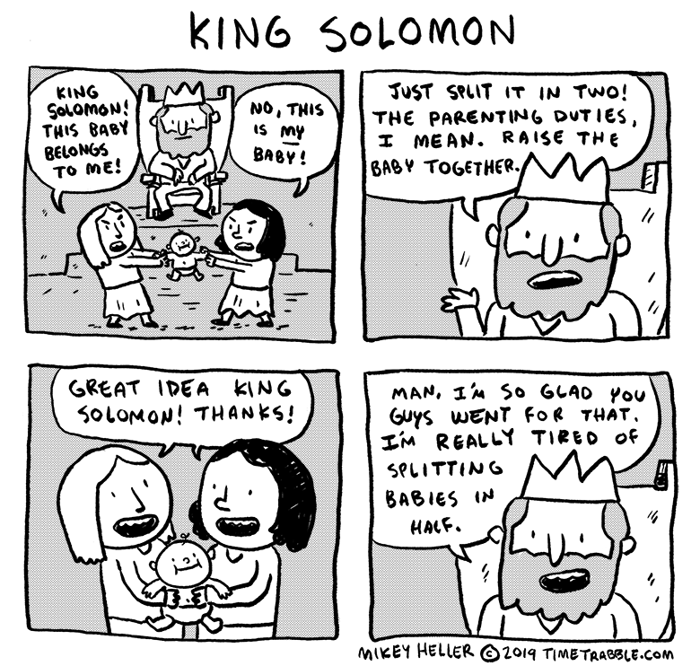 「i drew a comic about King Solomon 」Mikey Hellerの漫画