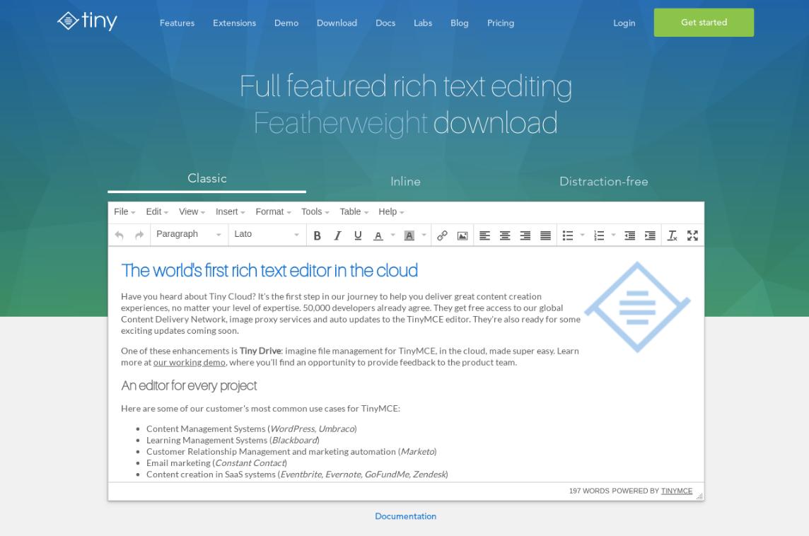 Madewithvuejs On Twitter The Rich Text Editor Component Tinymce Has An Official Vue Js Wrapper