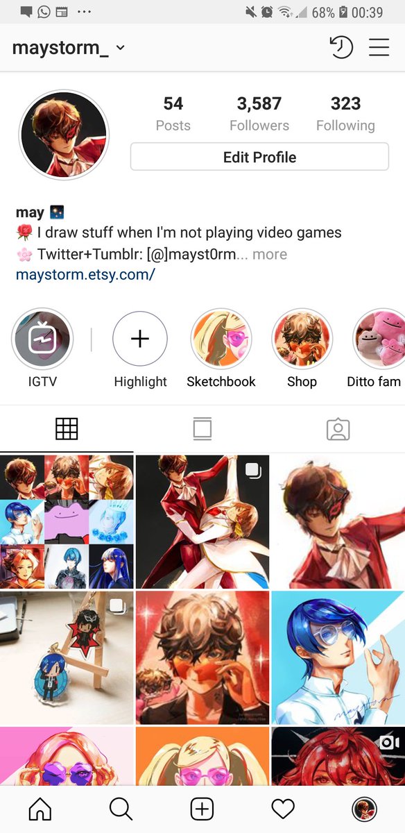 「@vampbyte The insta algorithm is truly f」|Maystorm @ store openの漫画