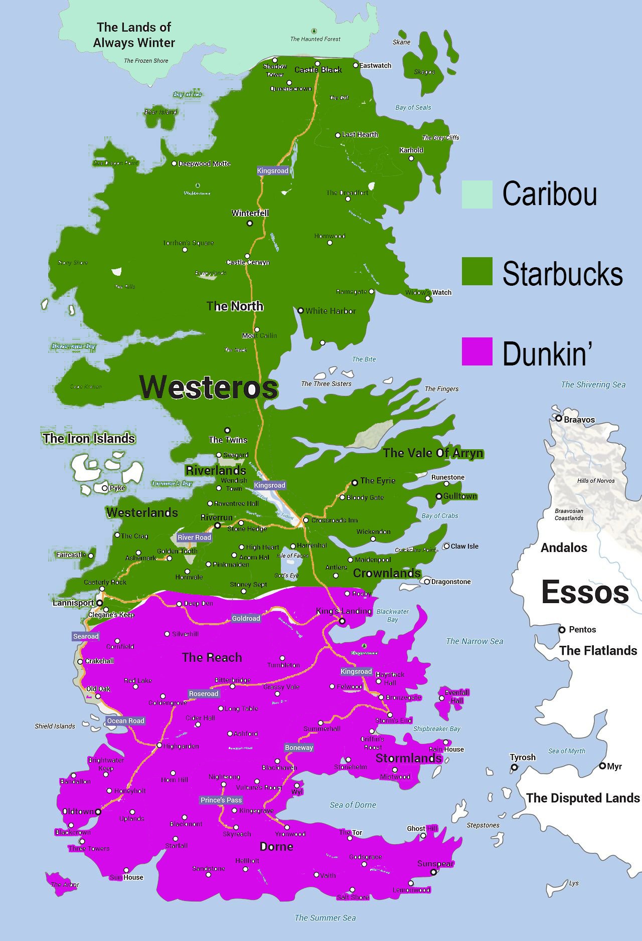 Game Of Thrones Map Large