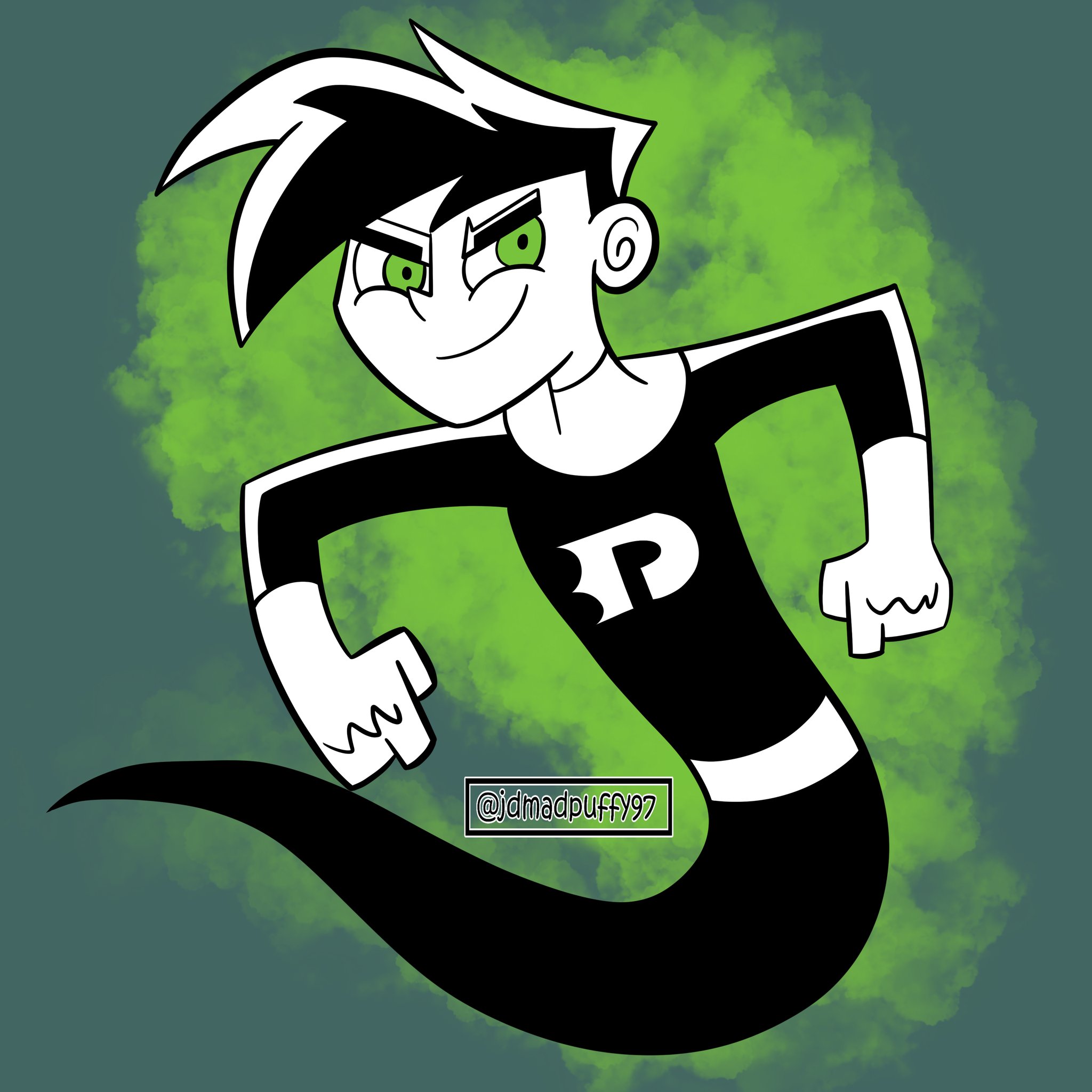 Danny Phantom Going Ghost Drawing