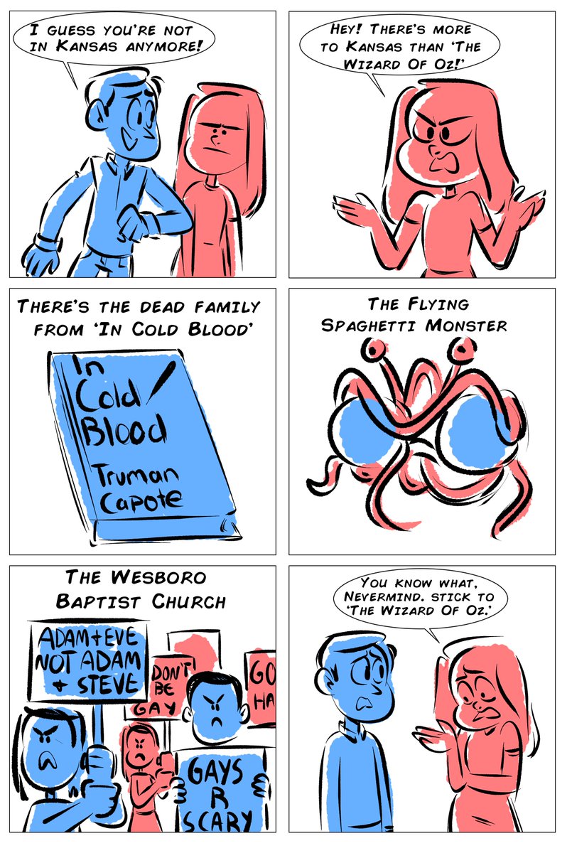 「I should have posted this on Kansas Day! #comics #Kansas 」Kristen Gishの漫画