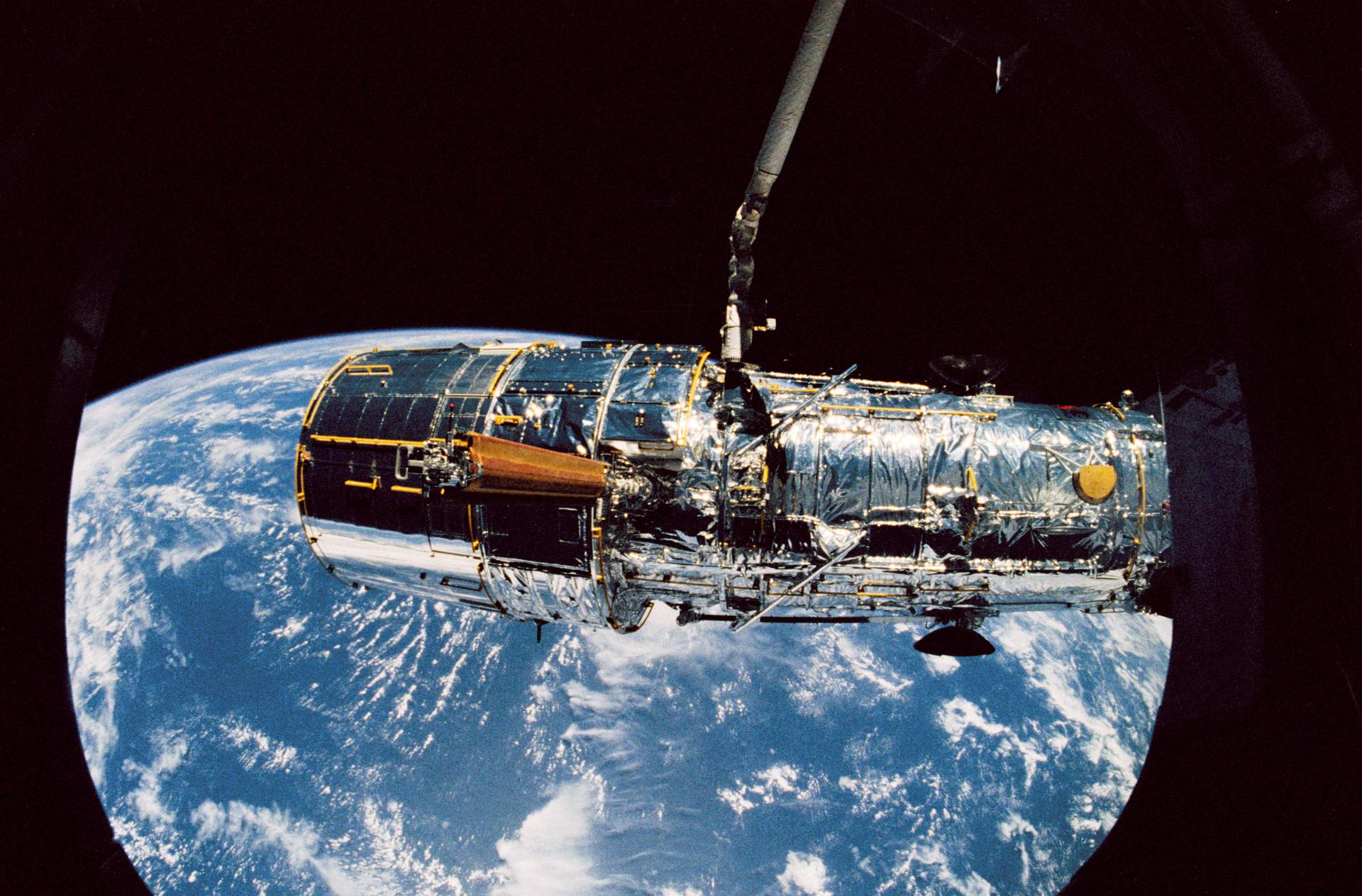 In 1990 The Hubble Space Telescope