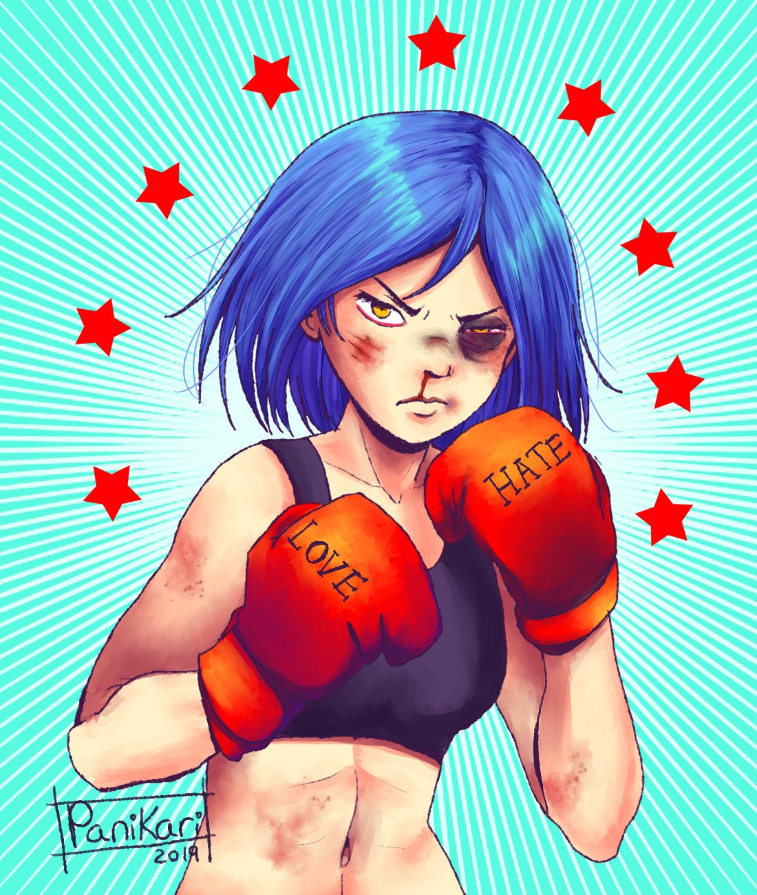 Anime Female Boxer