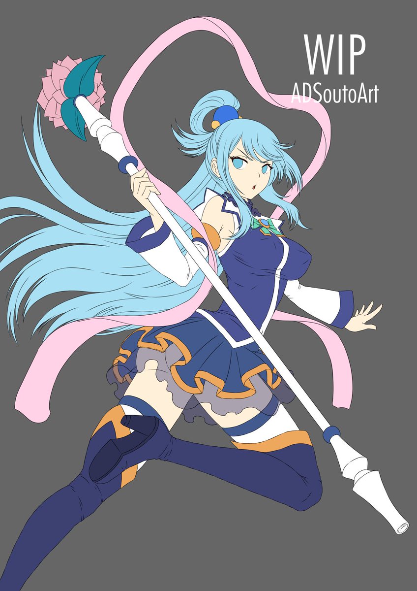 Anime Girl Water Goddess