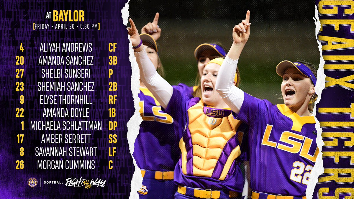 Softball: #10 LSU 2 @ Baylor 0 Final TIGERS WIN!! | Tiger Rant