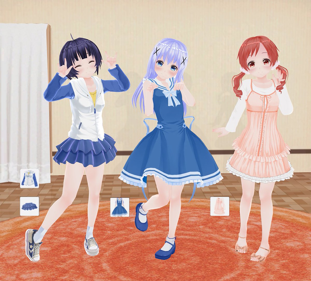 CM3D2 COM3D2 MODツイッター ・ろだA～ 新着まとめ 2019.4.29 もちもち3D