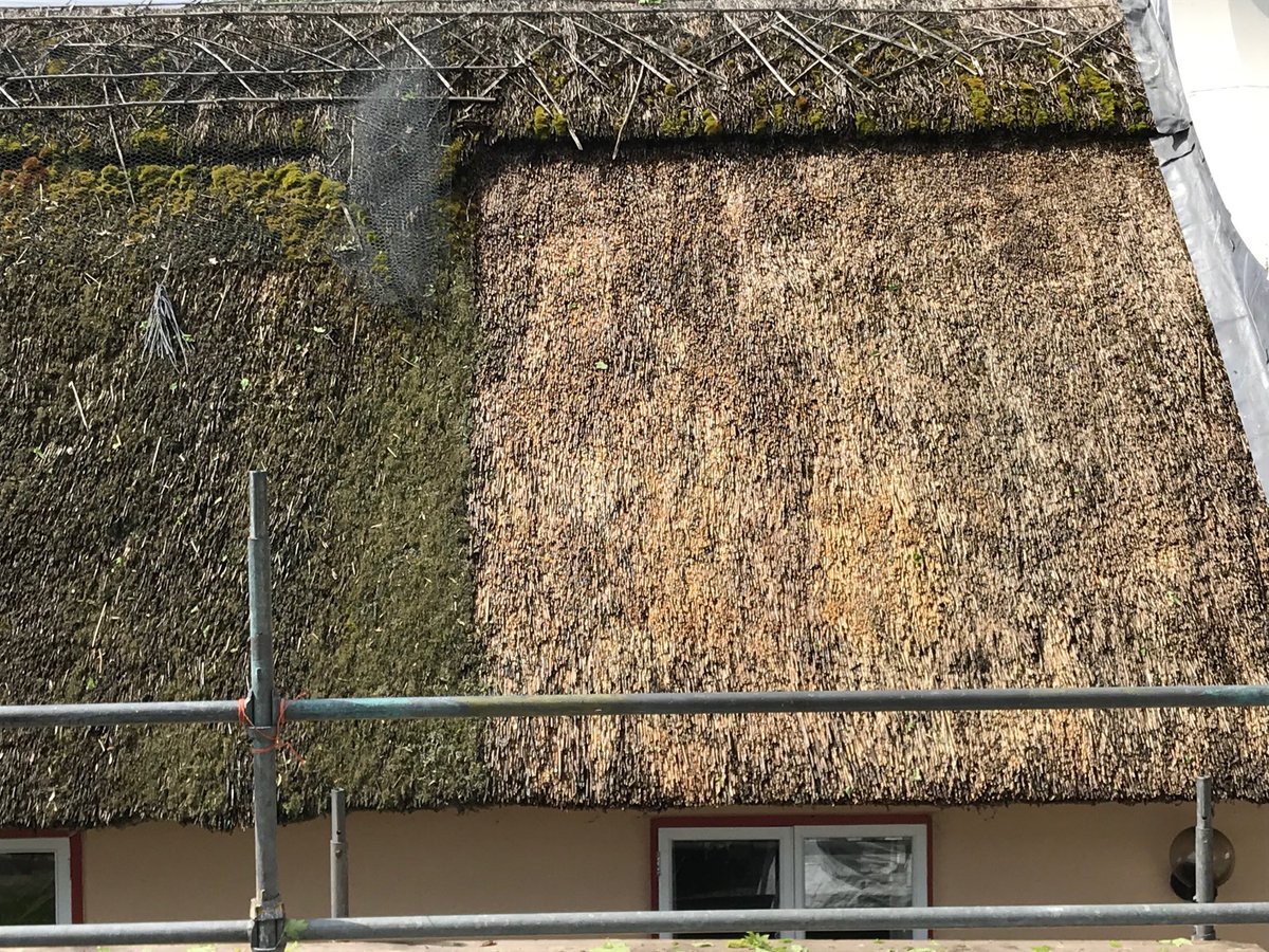 Master Thatchers Ltd on Twitter: "When re-ridging work is done, the slopes of the roof are ...
