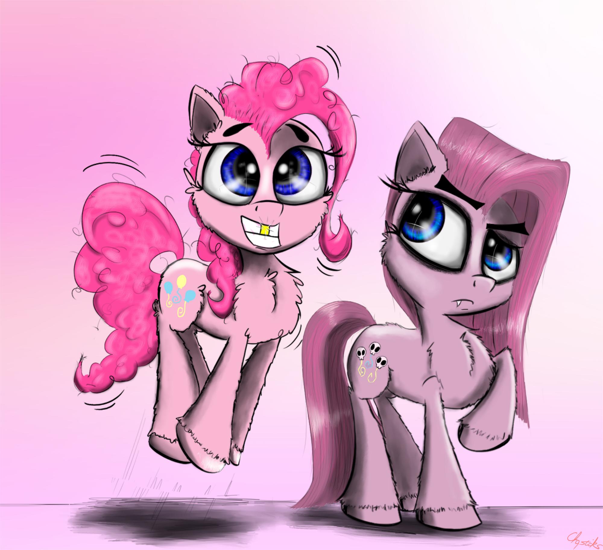 Pinkamena Diane Pie And Pinkie Pie