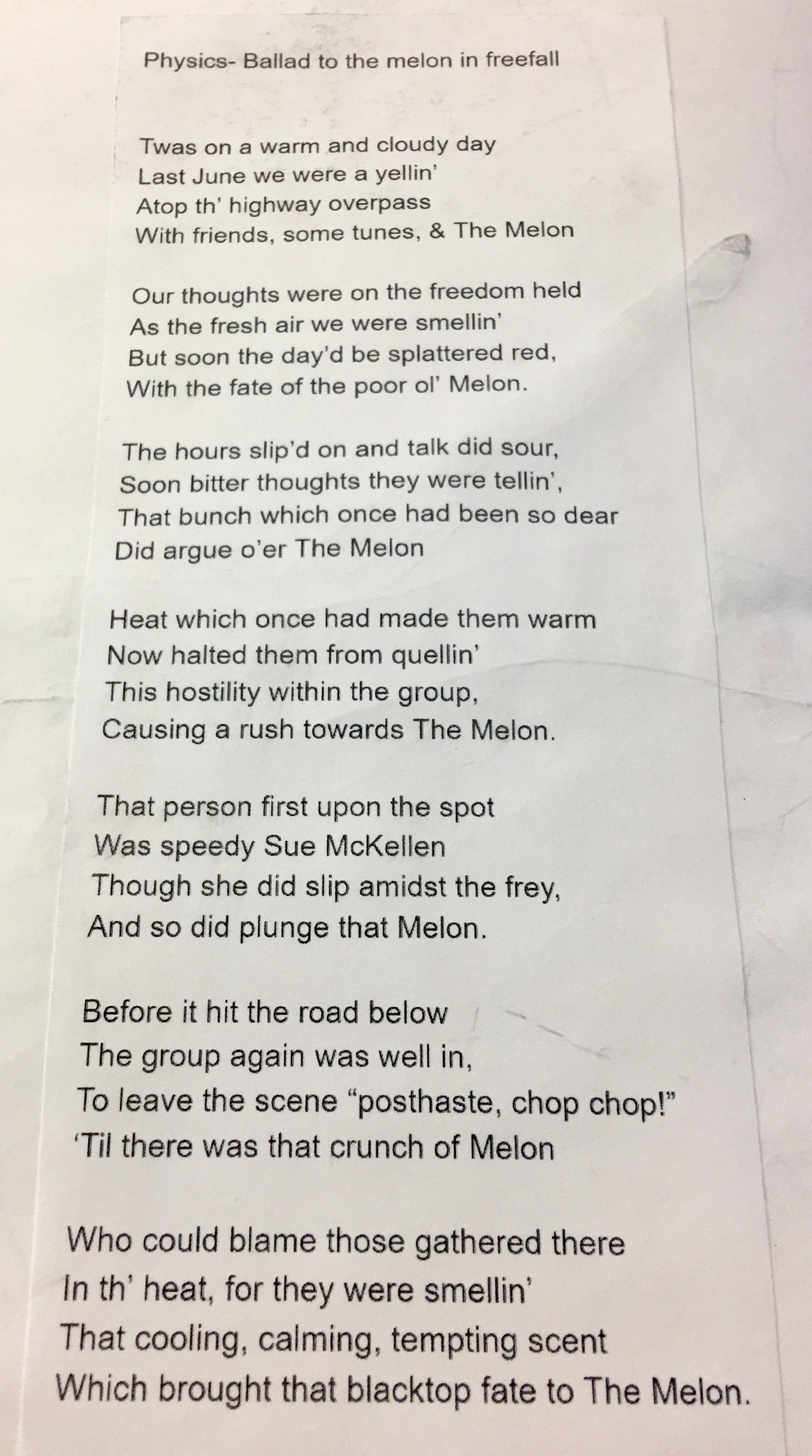 Ballad Poem Examples