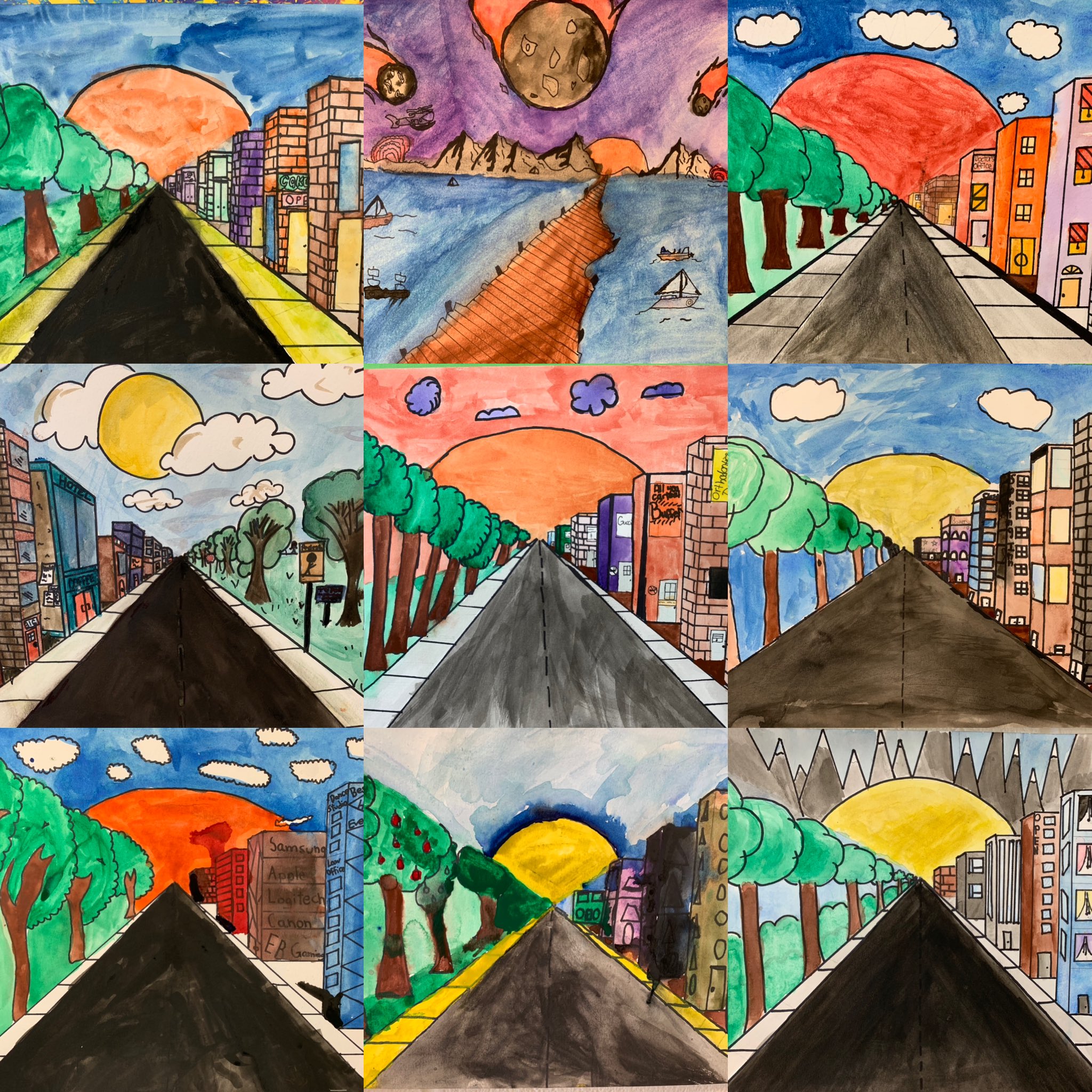 Two Point Perspective Art Ideas