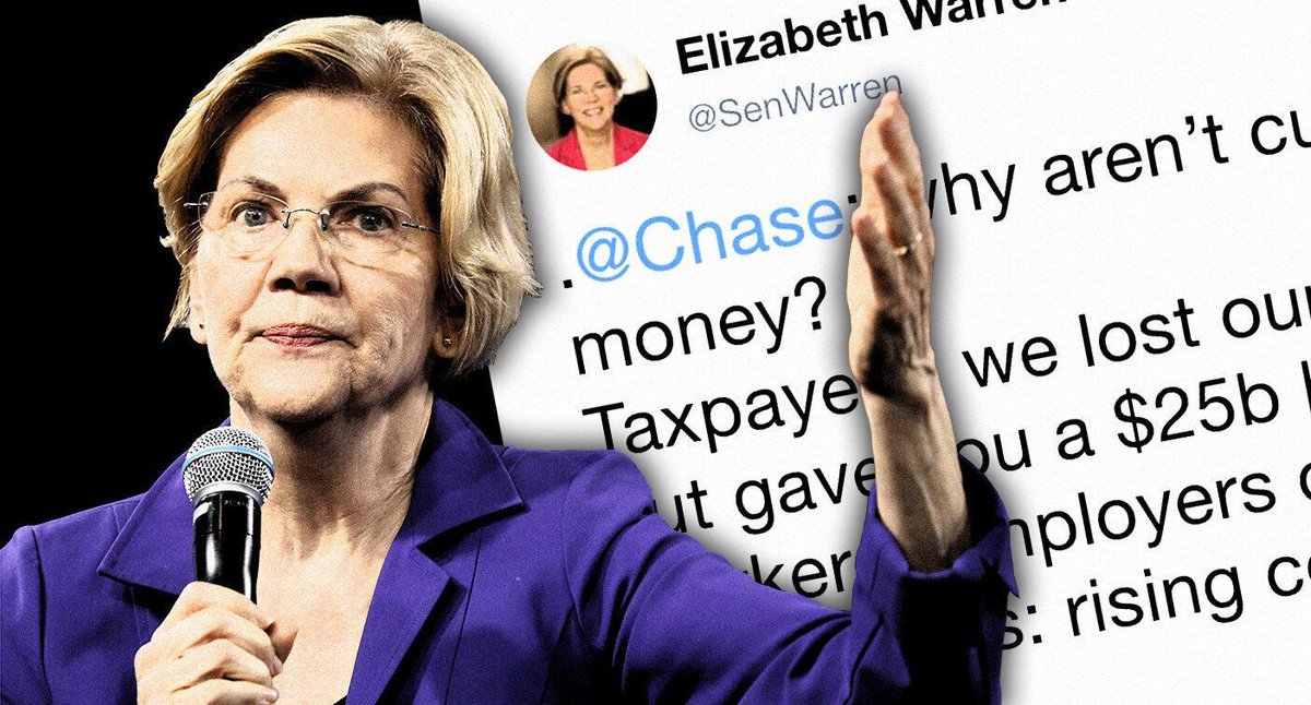 Elizabeth Warren calls out Chase Bank after viral tweet backfires ...