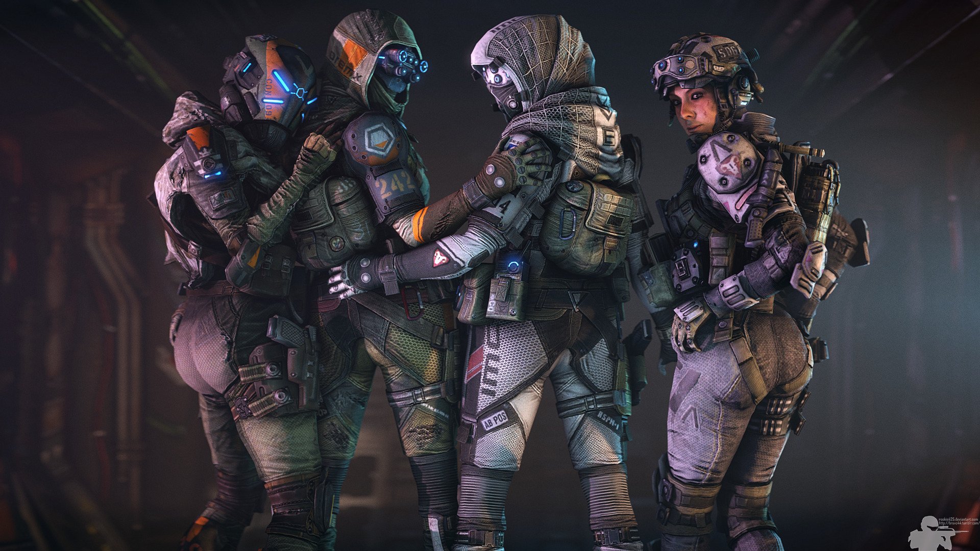 Titanfall Female Pilot Wallpaper Pilots In Titanfall 2 (Spectrum Edit