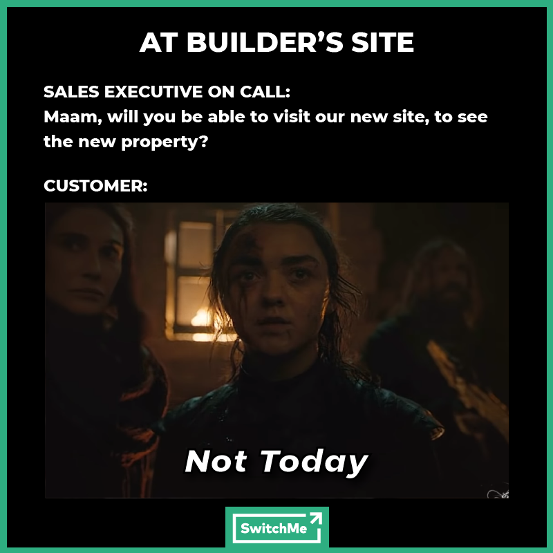 Not Today Arya Meme