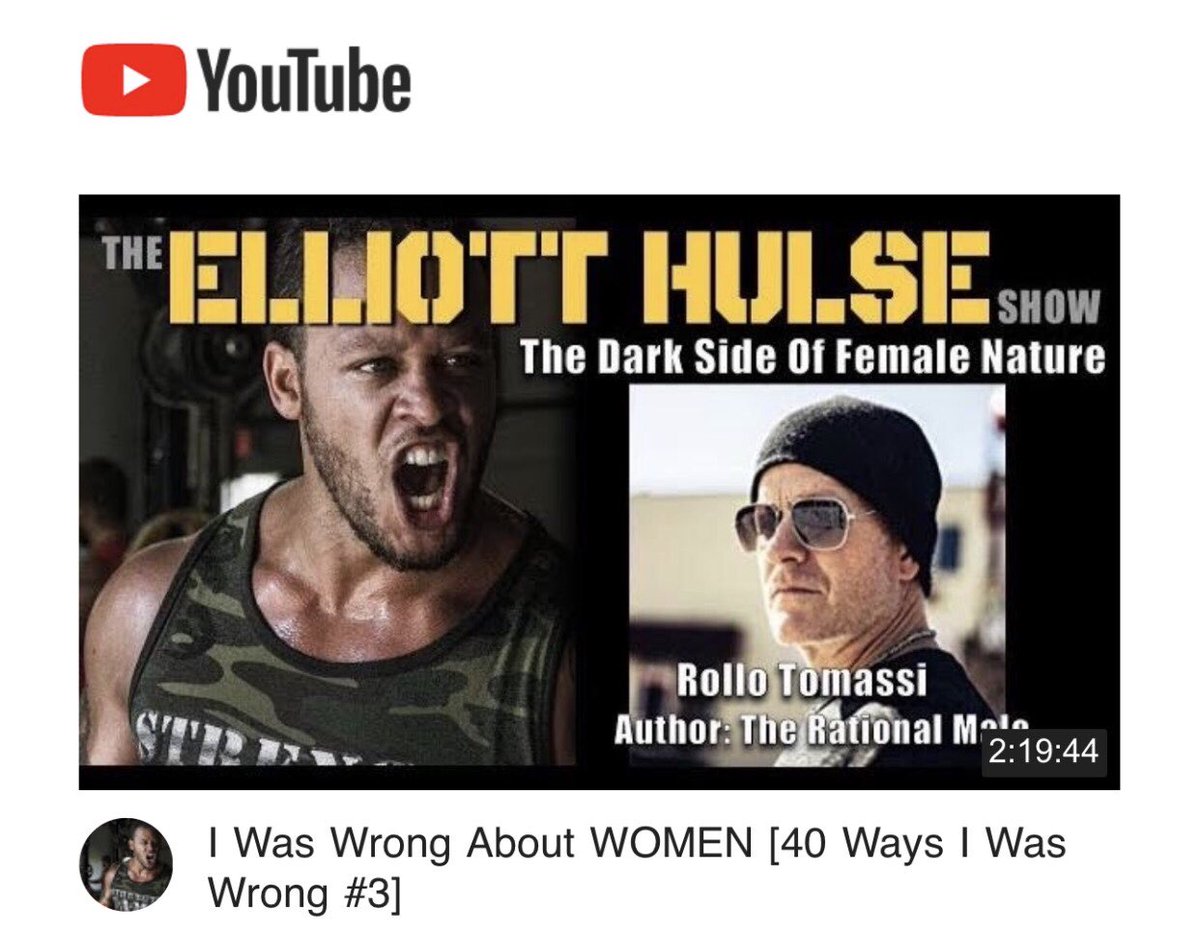 Rollo Tomassi on Twitter: "I don’t say this lightly; this was one of the best talks I’ve done in ...