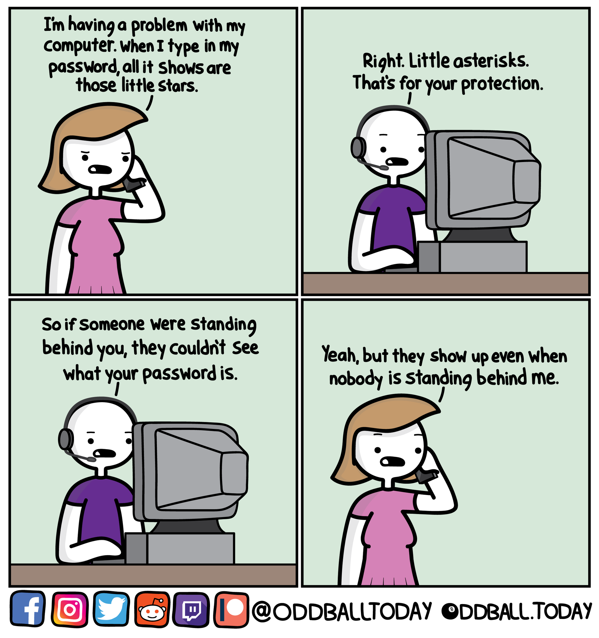 oddballtoday on Twitter: "Comic #375 - Password https://t.co/OdgA3mQKaq . . . . . . . #comic # ...